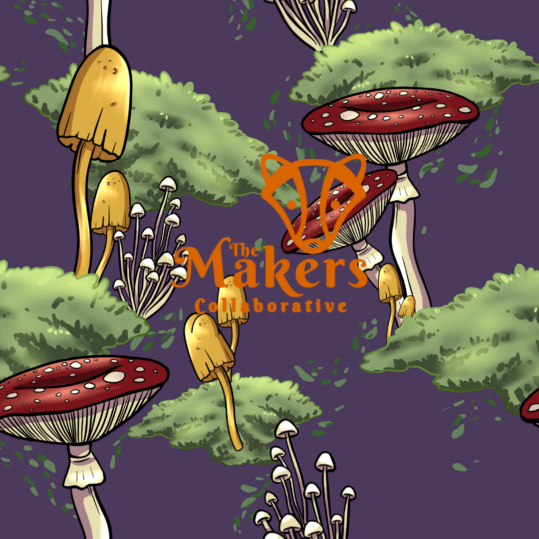 Cryptid coord mushrooms purple | The Makers Collaborative