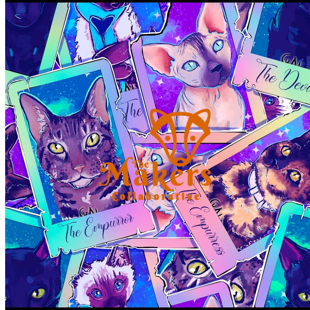 Cat Tarot Retail Quilting Cotton | The Makers Collaborative