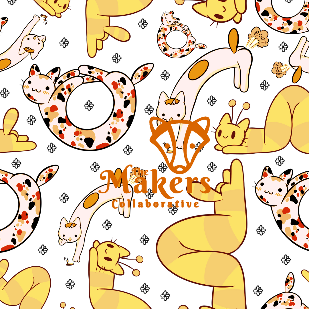 Lanky Cats Yellow | The Makers Collaborative