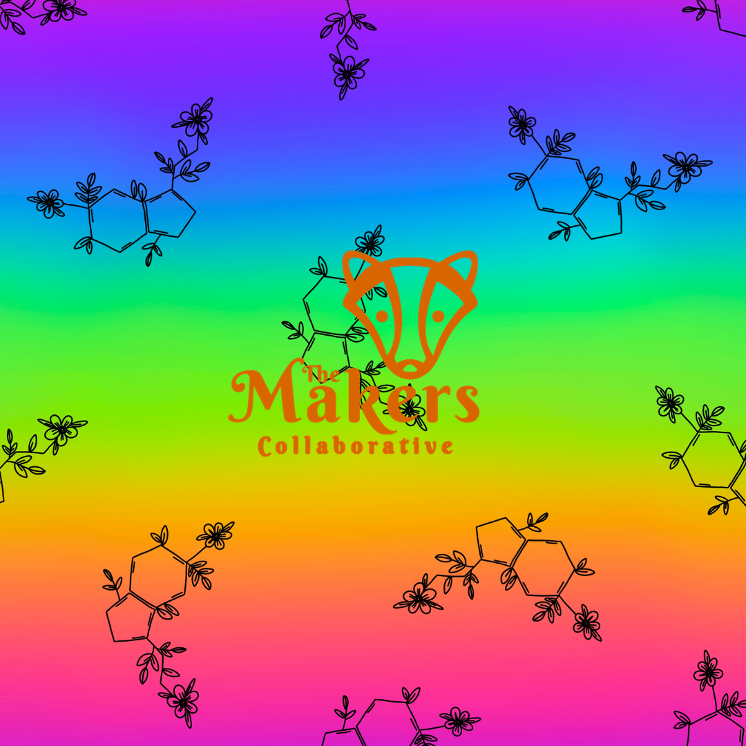 Rainbow Serotonin Molecules | The Makers Collaborative