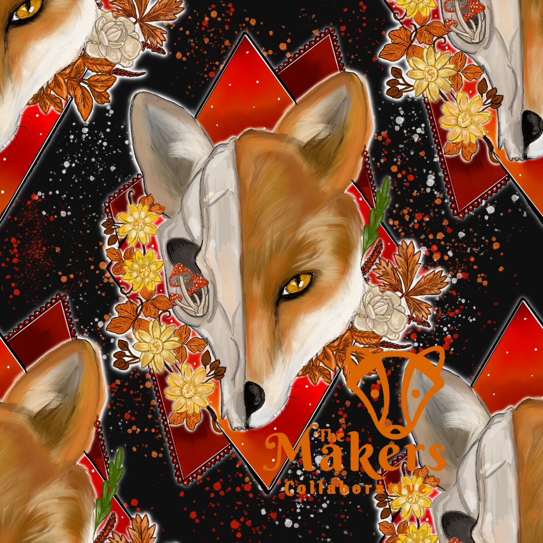 Fire Fox Skull | The Makers Collaborative