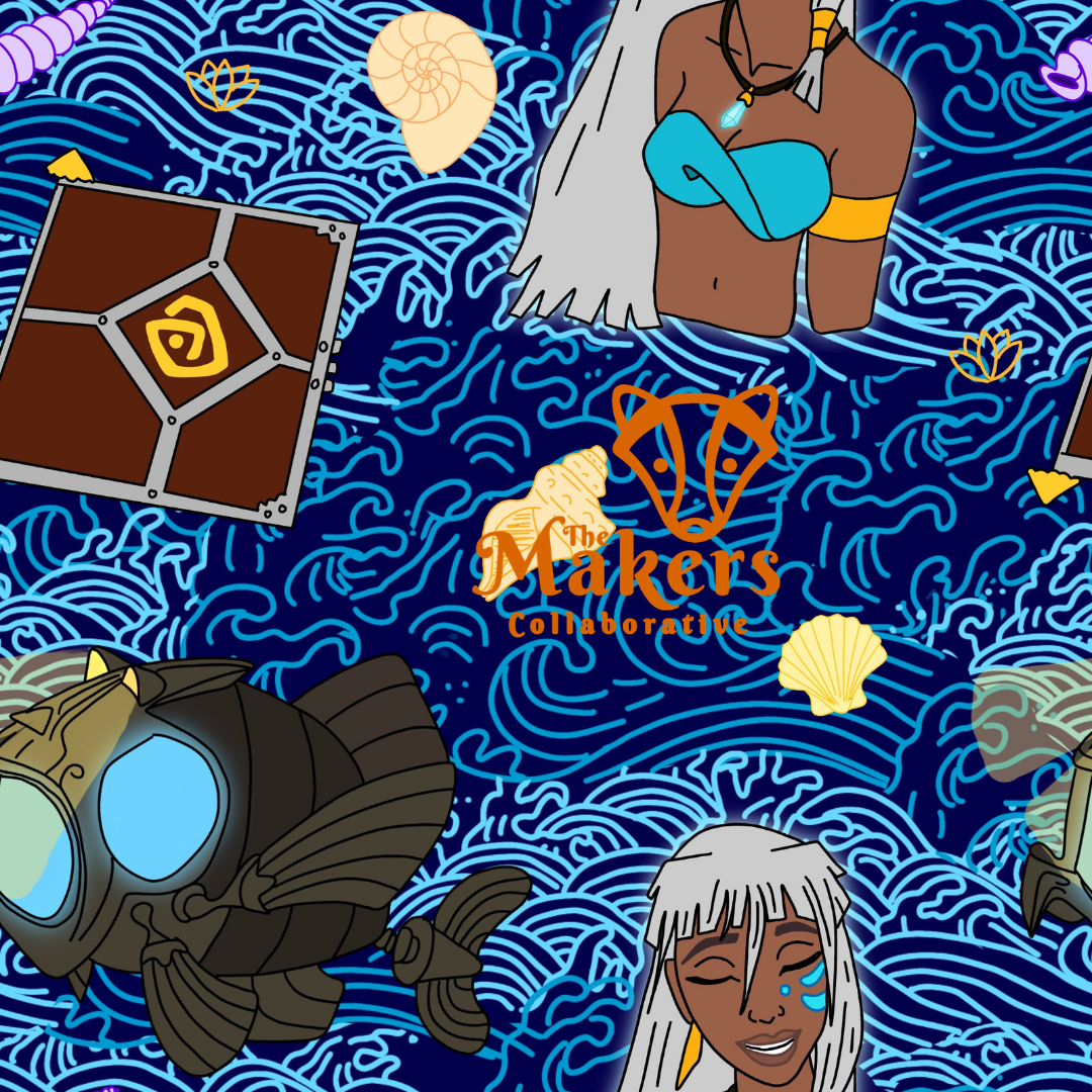 Atlantis Princess Wave Background | The Makers Collaborative