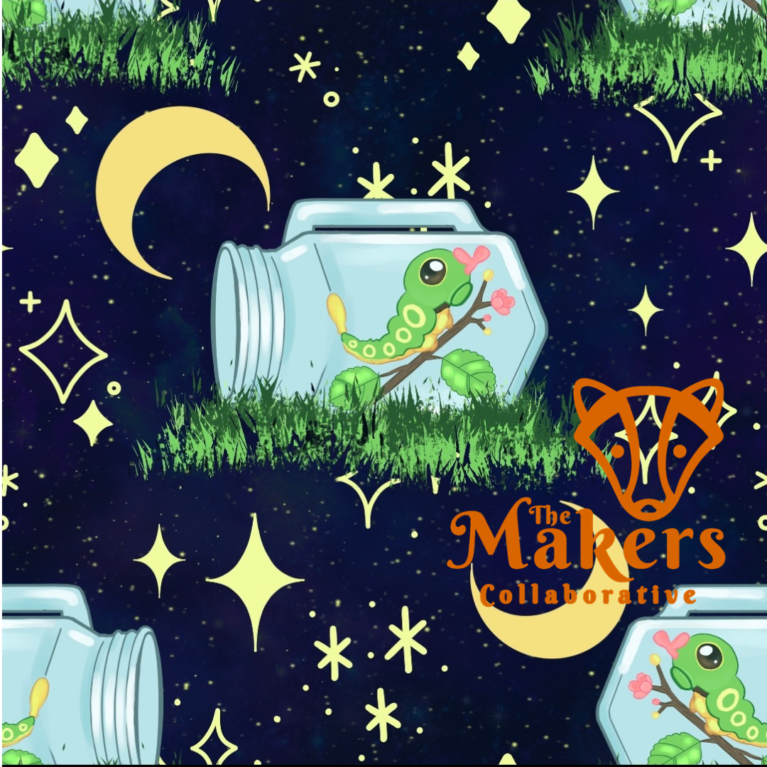 Caterpillar Starry Night Retail Canvas | The Makers Collaborative
