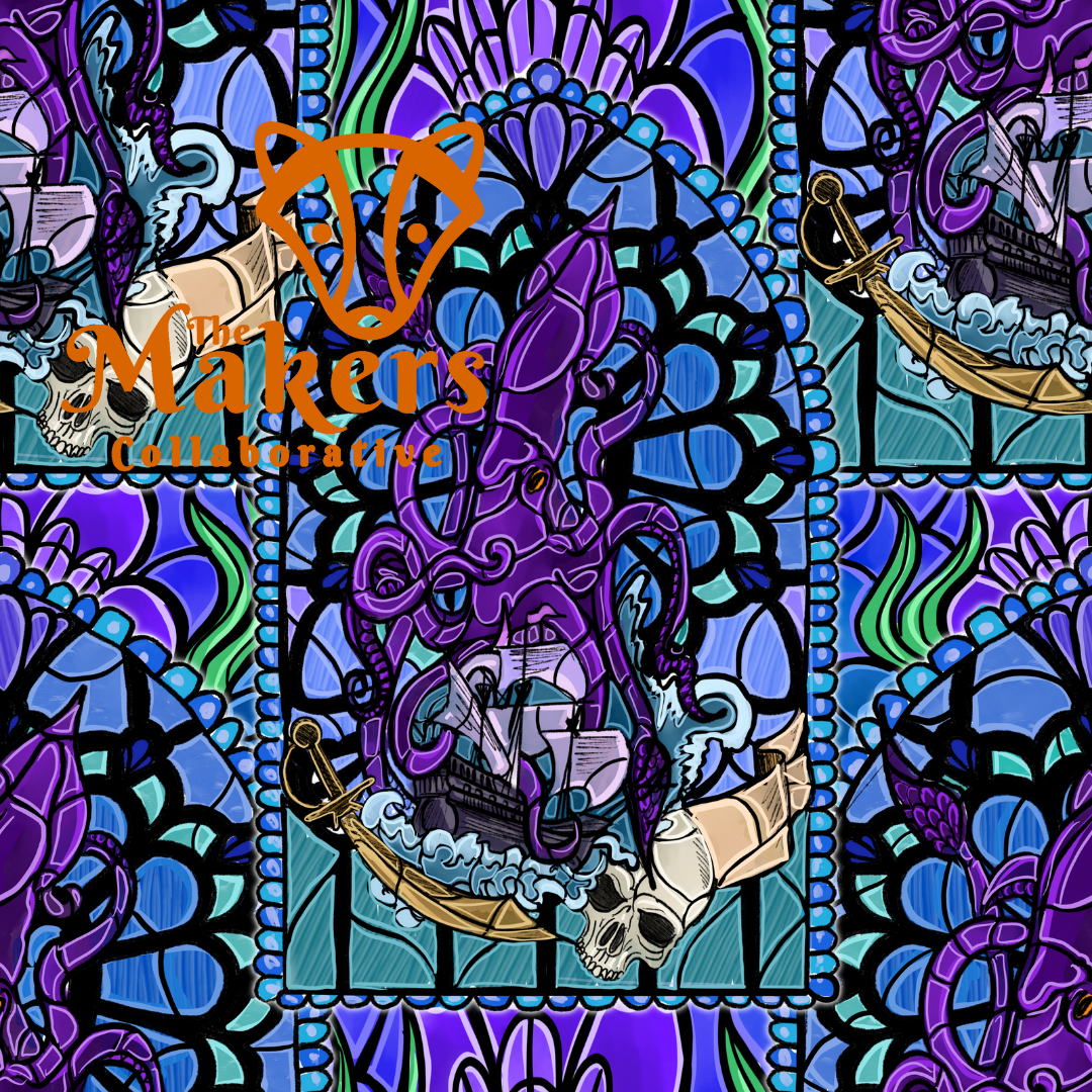 Squid Stained Glass | The Makers Collaborative