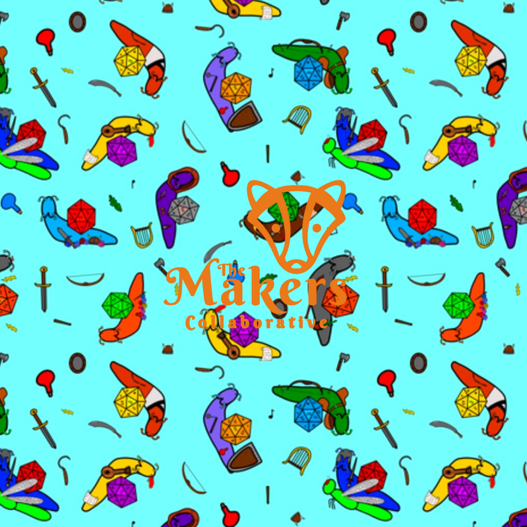 Dnd Snails Blue Background | The Makers Collaborative