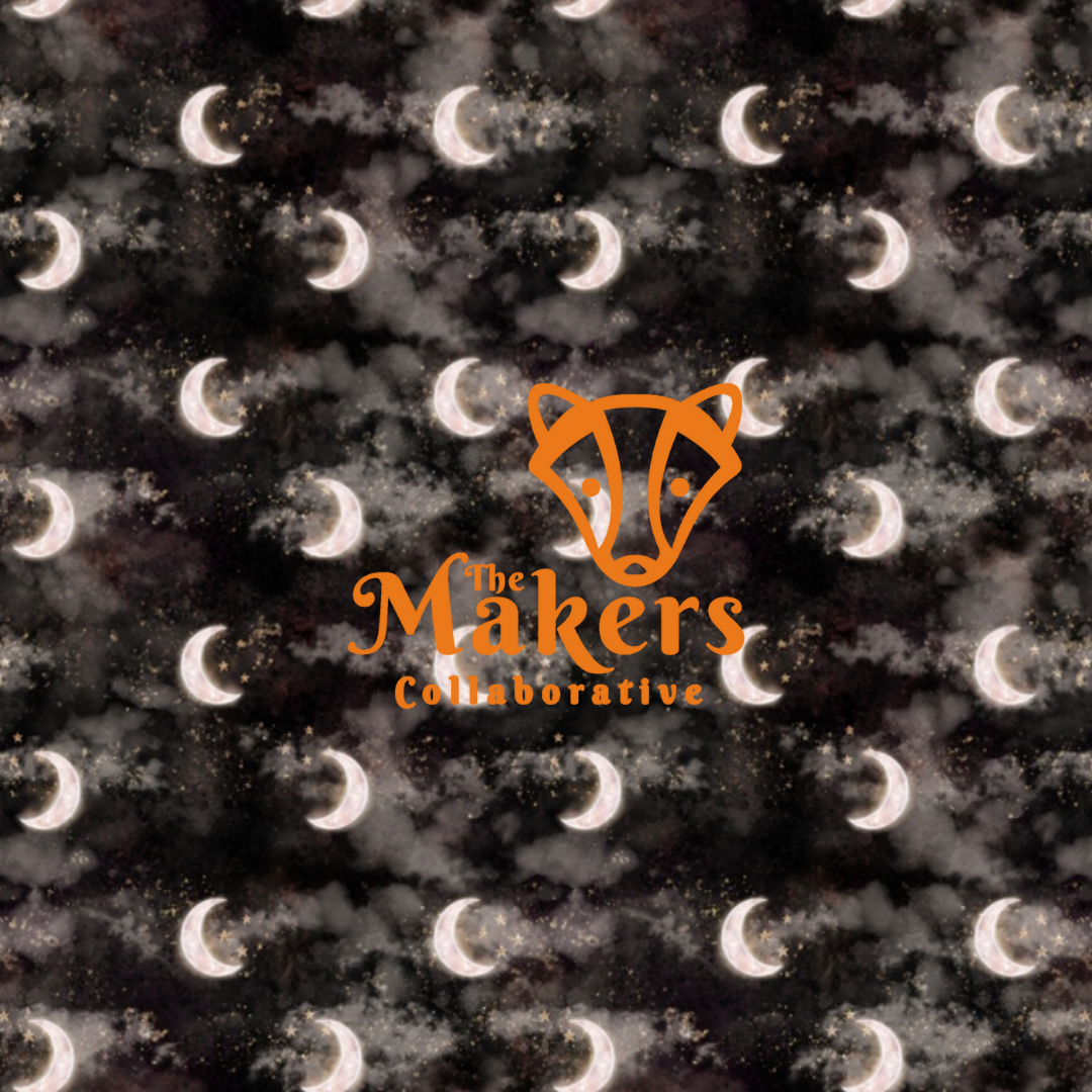 Crescent Moon Background- Black | The Makers Collaborative